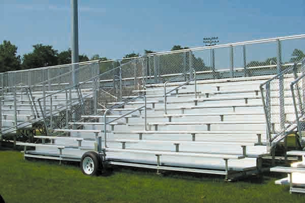 10 Row Transportable Bleachers Crowd Control Warehouse