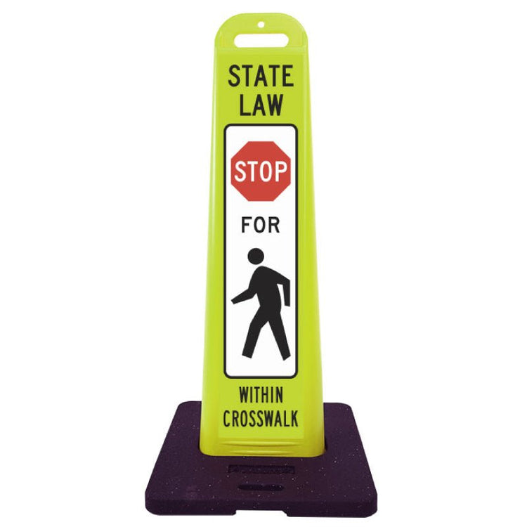 Pedestrian Crossing Vertical Panel Sign – Crowd Control Warehouse