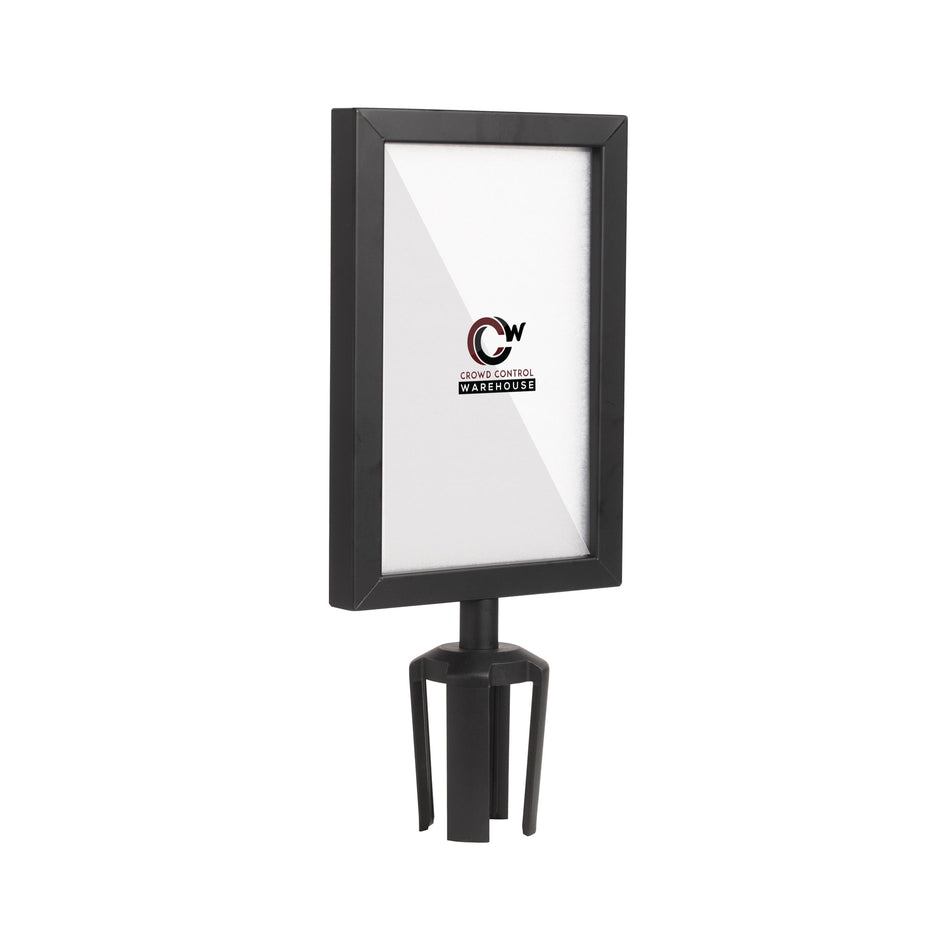 Post Top Sign Frame for CCW Series Retractable Belt Barriers – Crowd ...