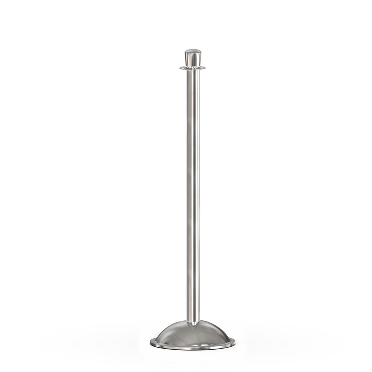 Crown Top Post and Rope Stanchion with Dome Base - Montour Line CDLine ...