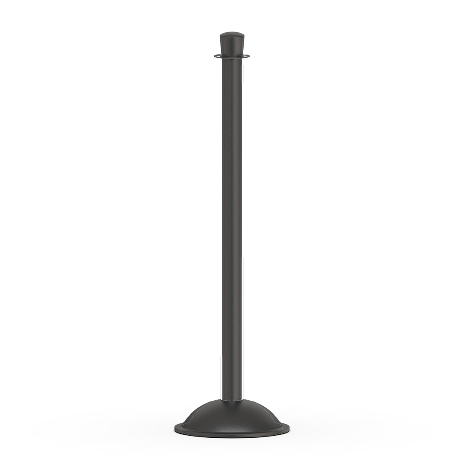 Crown Top Post and Rope Stanchion with Dome Base - Montour Line CDLine ...