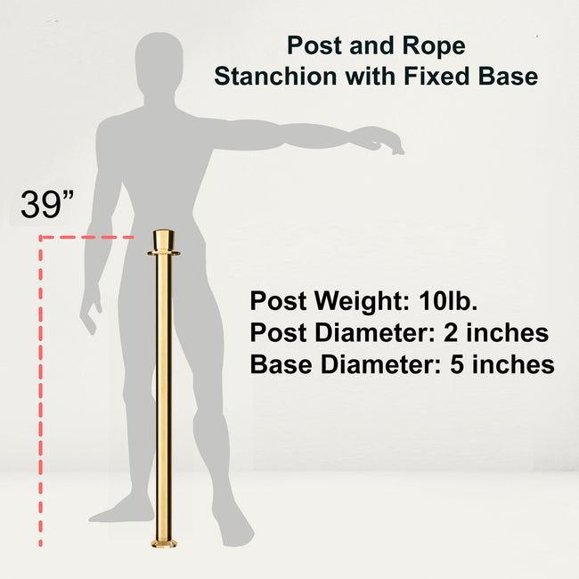Fixed & Removable Post and Rope Stanchions – Crowd Control Warehouse