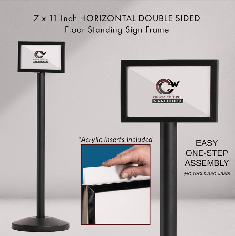 Stanchion Sign Holders for Directional Messaging | CCW – Crowd Control ...