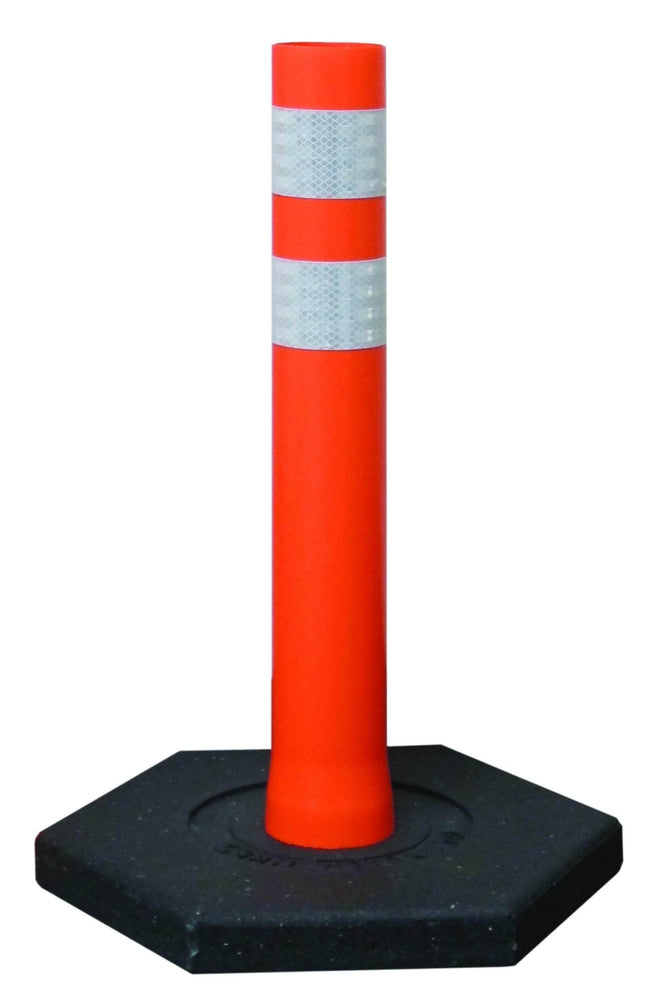 Delineator Posts with Base for Traffic Guidance – Crowd Control Warehouse