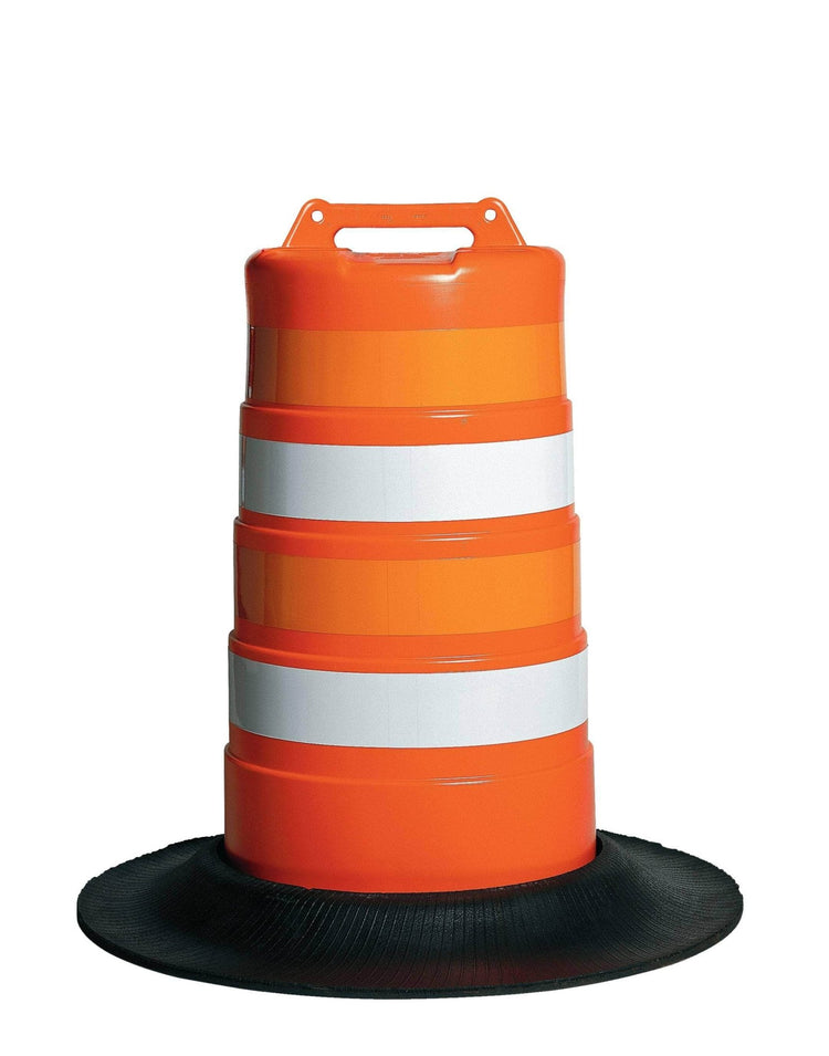 Traffic Barrels for Roadway Safety and Visibility | CCW – Crowd Control ...